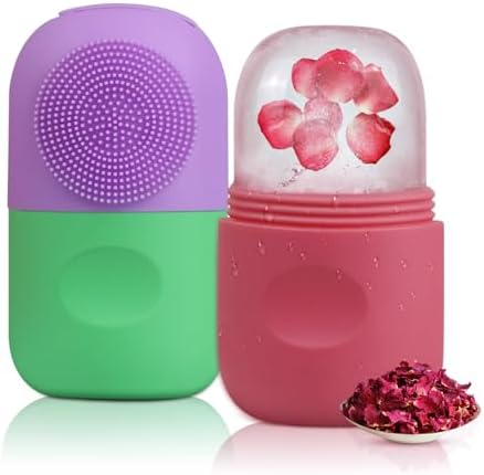 Amazon.com: Ice Mold for Face,2 Pack of Facial Ice Mold with Cleaning ...