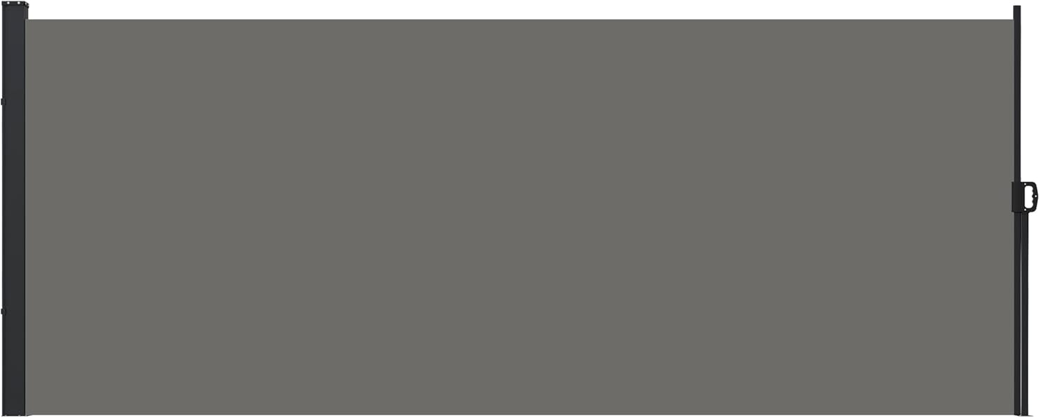 Outsunny 13' x 6' Retractable Side Awning, Garden Privacy Screen ...