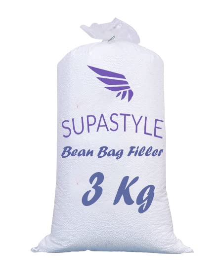 SUPASTYLE High Density Premium White Beans for Bean Bag Refill | Bean ...