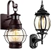 Lamomo Bronze Outdoor Light,Exterior Front Porch Lights for House,Dusk ...