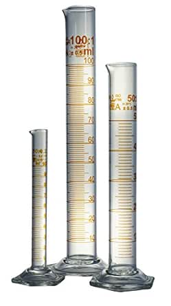 Witeg 3 715 200 cilindro graduato classe A marrone, misurino con ...