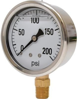 Amazon.com: Valley Industries 41 Series 2.5" 200 PSI Pressure Gauge ...