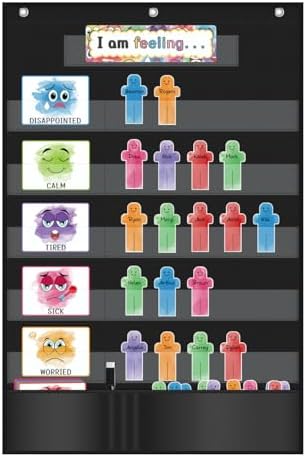 Amazon.com: Feeling and Emotions Pocket Chart for Classroom Management ...