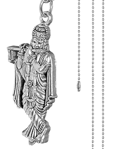 Buy Lord Krishna Necklace Pendant Locket Shree Krishna Fluet, Beautiful ...