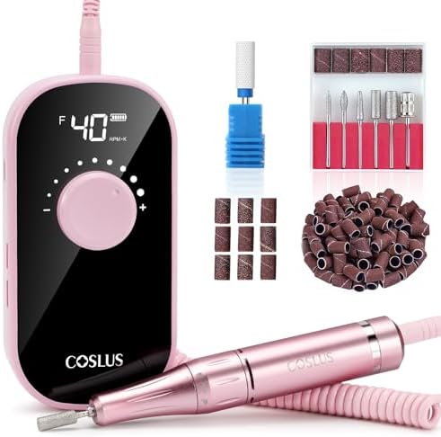 Amazon.com: COSLUS Professional Rechargeable Electric Nail Drill 40000 ...
