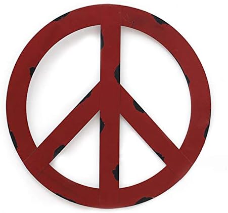 Amazon.com: Large Metal Peace Sign Wall Decor Art - 16" Rustic Hippie ...