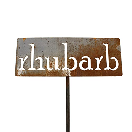 Amazon.com: Classic Metal Garden Markers 19 Inches Tall (rhubarb ...