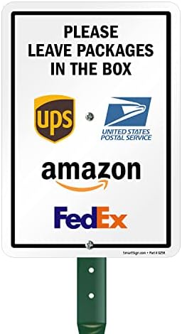 Amazon.com: Package Deliveries Sign Please Place Packages In Box Signs ...