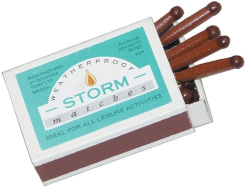 Survival Weatherproof Waterproof Military Storm Matches : Amazon.co.uk ...