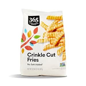 Amazon.com: 365 Everyday Value, Crinkle Cut French Fries No Salt Added ...
