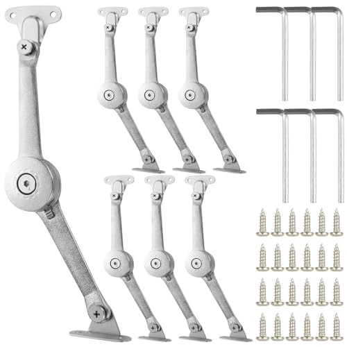APACALI 6 Pack Lid Support Hinge, Folding Lid Support Hing with Screws ...