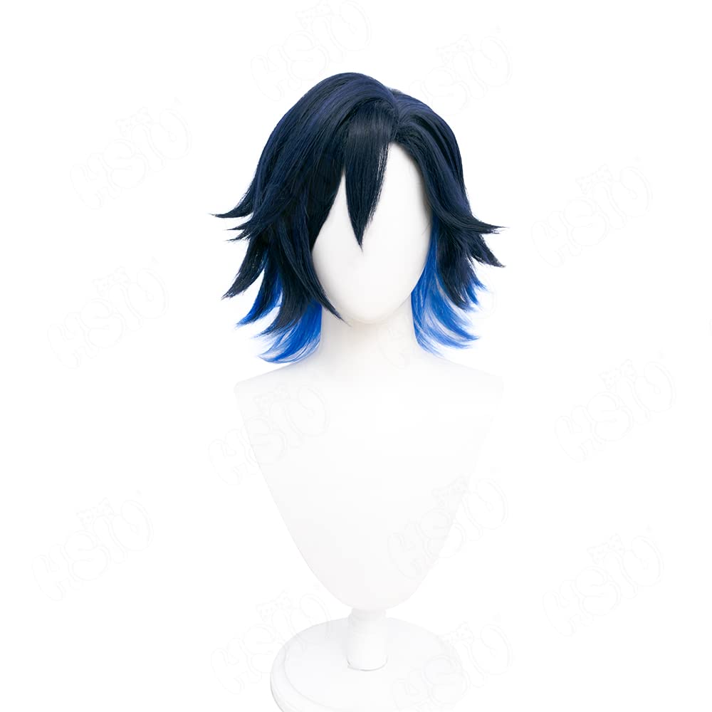 Amazon.com: Yugo Asuma Cosplay Wig Vtuber Noctyx Cosplay Wig HSIU Blue ...