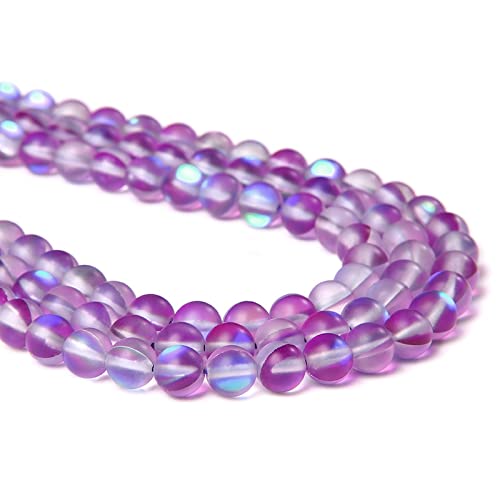 HONGWEINC 10mm Natural Stones Purple Tiger Eye Crystal Amethysts Jades ...