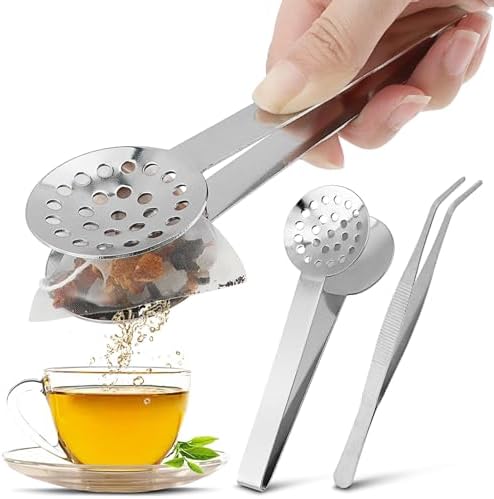 Amazon.com: Jaeskeclip 2 Pack Tea Bag Squeezer Tongs Strainer Grip,Tea ...