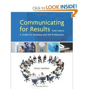 Communicating for Results 9th (Nineth) Edition BYHamilton: Hamilton ...