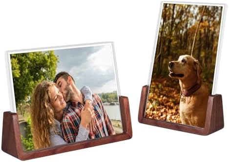 Amazon.com - 4x6 Picture Frames, Photo Frame Made of Solid Wood Base ...