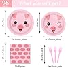 Amazon.com: 96 Pcs Pink Pig Plates Napkins Farm Animal Party ...