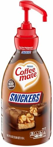 Amazon.com : Coffee mate Snickers Flavored Liquid Creamer Pump Bottle ...