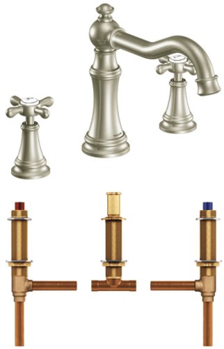 Moen TS22101BN-4792 Weymouth Two-Handle High Arc Roman Tub Faucet with ...