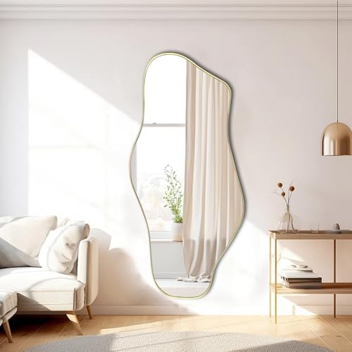 Amazon.com: DAOYIJIAJU Large Irregular Mirror, Asymmetrical Wall Mirror ...