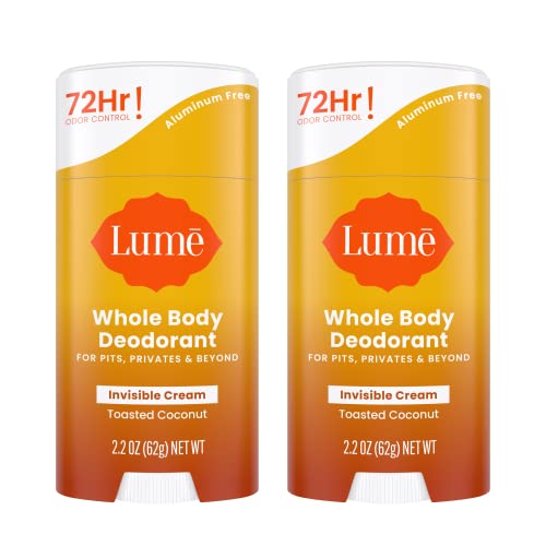 Amazon.com : Lume Whole Body Deodorant - Invisible Cream Stick - 72 ...