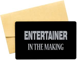Amazon.com: Entertainer Wallet Card Gifts for Entertainer in The Making ...