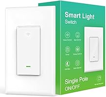 GHome Smart Switch, 2.4Ghz Wi-Fi Light Switch Compatible with Alexa ...