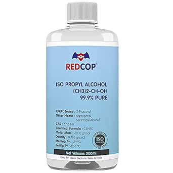 REDCOP® Isopropyl Alcohol 99.9% Pure [(CH3)2-CH-OH] CAS: 67-63-0] 300ml ...