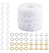 Amazon.com: GORGECRAFT 10 Yard 1.58 Inch Rick Rack Trim White RIC Rac ...