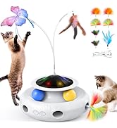 Amazon.com : Interactive Cat Toy: 5 in 1 Automatic Cat Toy for Indoor ...