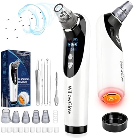 Amazon.com: WillowGlow Heated Pore Vacuum, Blackhead Remover with ...