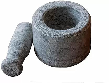 Buy Lynette Traditional South Indian Traditional Stone Mortar and ...