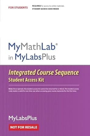 Amazon.com: MyMathLab Plus Integrated Course Sequence - Valuepack ...