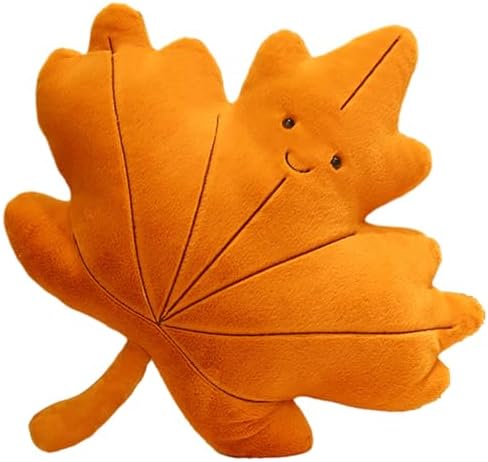 TONGSONG Soft Plush Maple Leaf Pillow Stuffed Maple Leaf Animal Plush ...