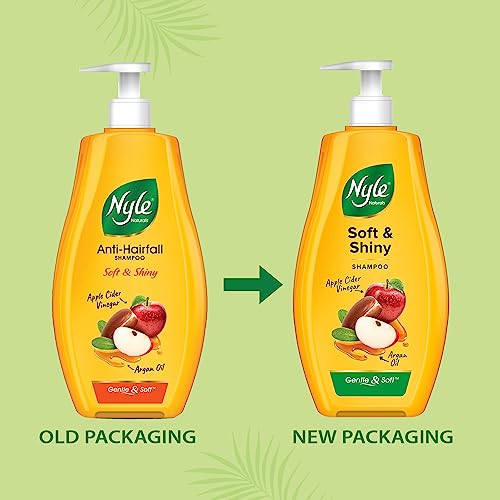 Nyle Naturals Soft & Shiny Shampoo | For Soft Hair | With Apple Cider ...