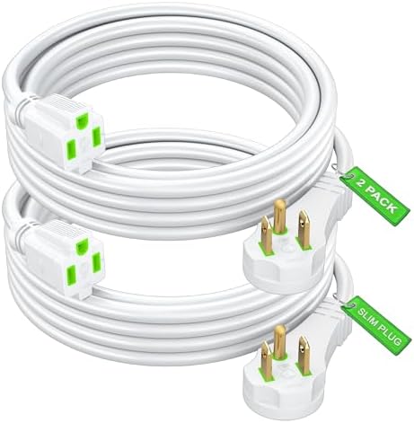 Amazon.com: Maximm Flat Plug Extension Cord 6 ft with Slim Space-Saving ...