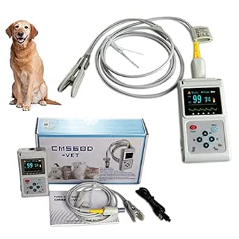 Veterinary Pulse Oximeter, Handheld Vet Pulse Rate Meter SPO2 Pulse ...