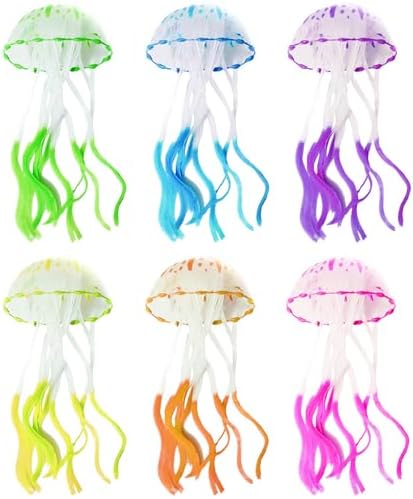 Lezevn 3Pcs Artificial Fake Jellyfish Glowing Effect Jellyfish Ornament ...