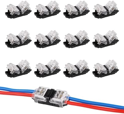 Low Voltage Wire Connectors, Brightfour 12 Pack Quick Solderless Wire ...