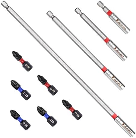 ColumPRO 10PCS Magnetic Bit Holder Set, 300 MM丨150 MM丨100MM丨60MM Bit ...