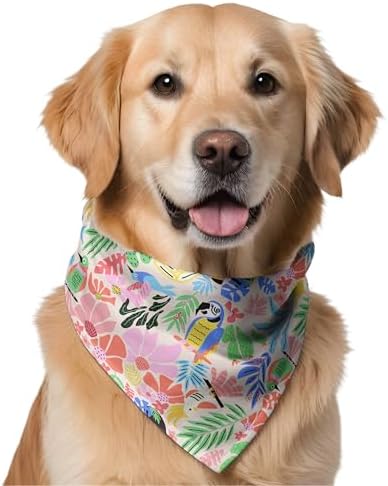 W Brings Toucans & Parrot Dog Bandana Scarf | This Stunning Gorgeous ...