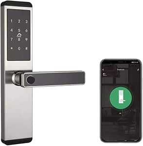 Smart Door Lock Keyless Entry Door Lock Wi-Fi Touchscreen Keypad Door ...
