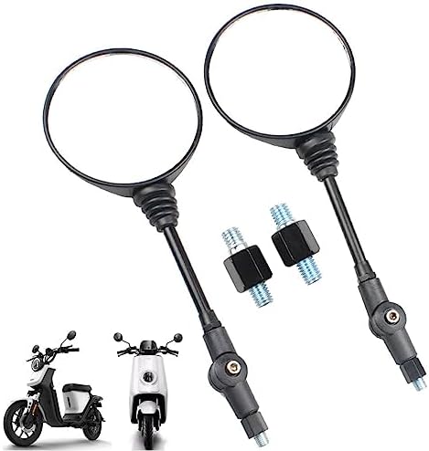 Xutong 2 Pack 360° Adjustable Motorcycle Rearview Mirror, Side Mirror ...