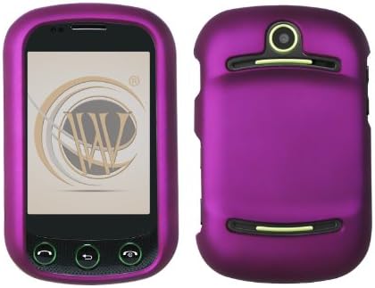Amazon.com: Purple Rubberized Hard Case Protector Cover for Pantech ...
