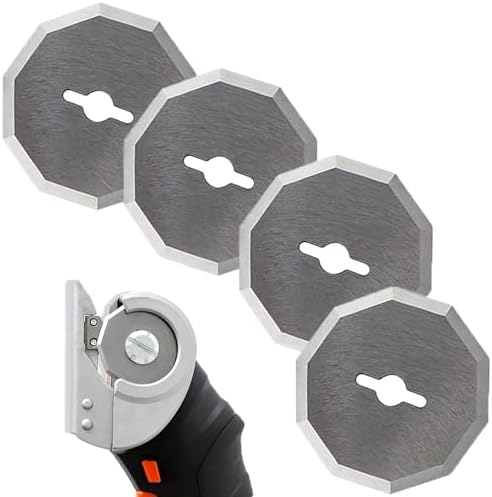 4-Pack Replacement Rotary Blades Compatible with Worx WX082L 4V ZipSnip ...