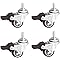 1.25/1.5/2 inch Rubber Wheel 360 Degree Swivel Castors with Brake with ...