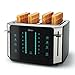 Oster 4-Slice Toaster, Touch Screen with 6 Shade Settings and Digital ...