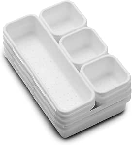 Amazon.com: madesmart Antimicrobial 8-Piece Interlocking Bin Pack ...