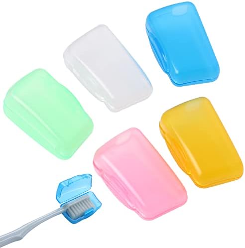 Amazon.com: Sliverdew 5 Pcs Toothbrush Cover Toothbrush Covers Caps ...