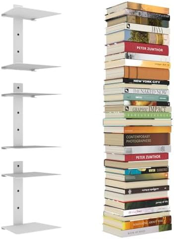 Amazon.com: STO STO Floating Bookshelves for Wall, 4-Pack Invisible ...
